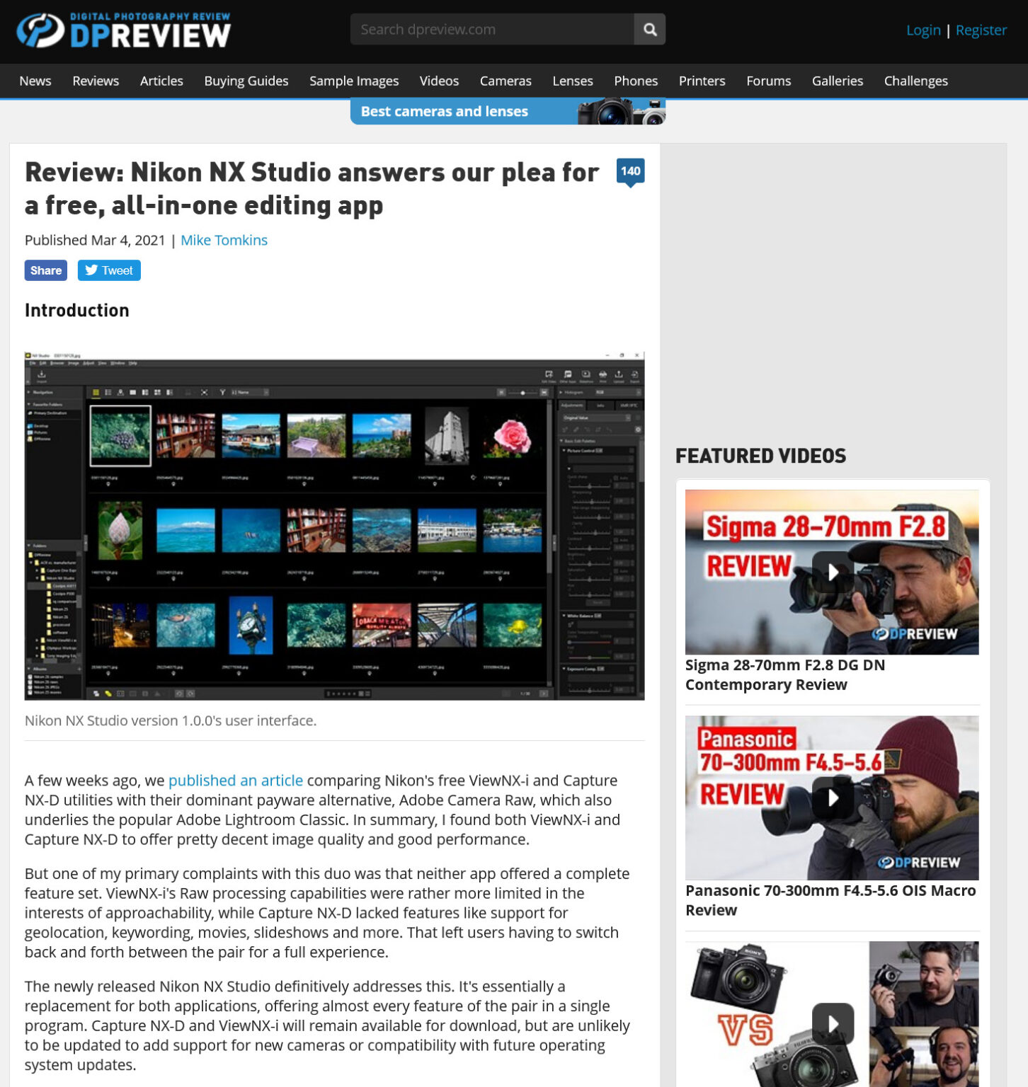 ニコン「NX Studio」は強力なアプリケーションであり大きな一歩となる - とるなら