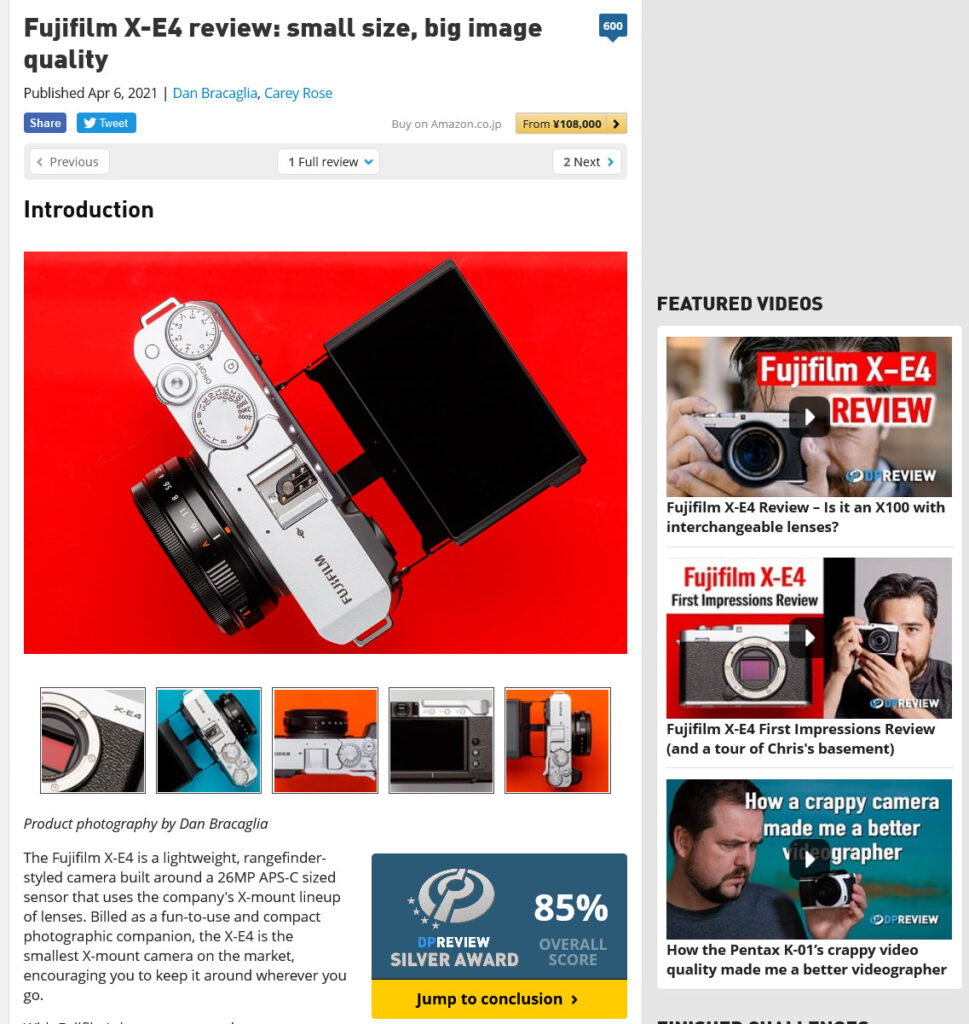 富士フイルム「X-E4」よく言えば素直、悪く言えばイライラするカメラ - とるなら