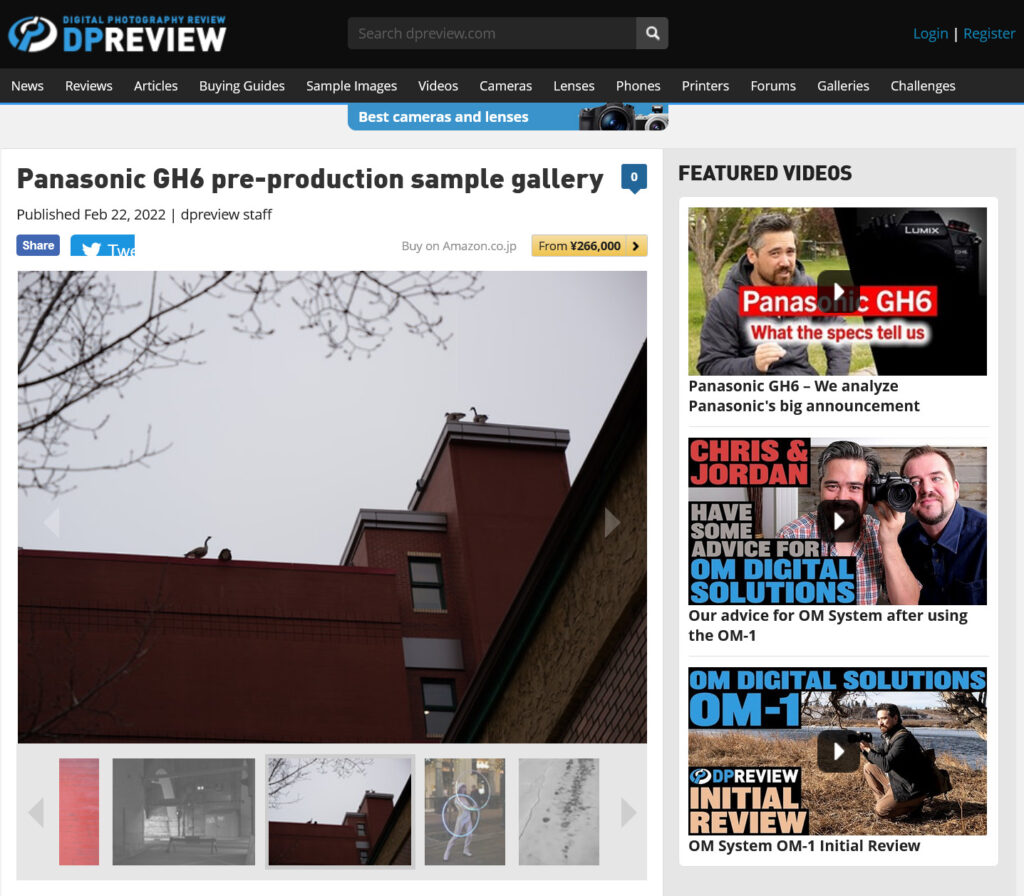 DPReviewがパナソニック「LUMIX GH6」のサンプルギャラリーを公開 - とるなら