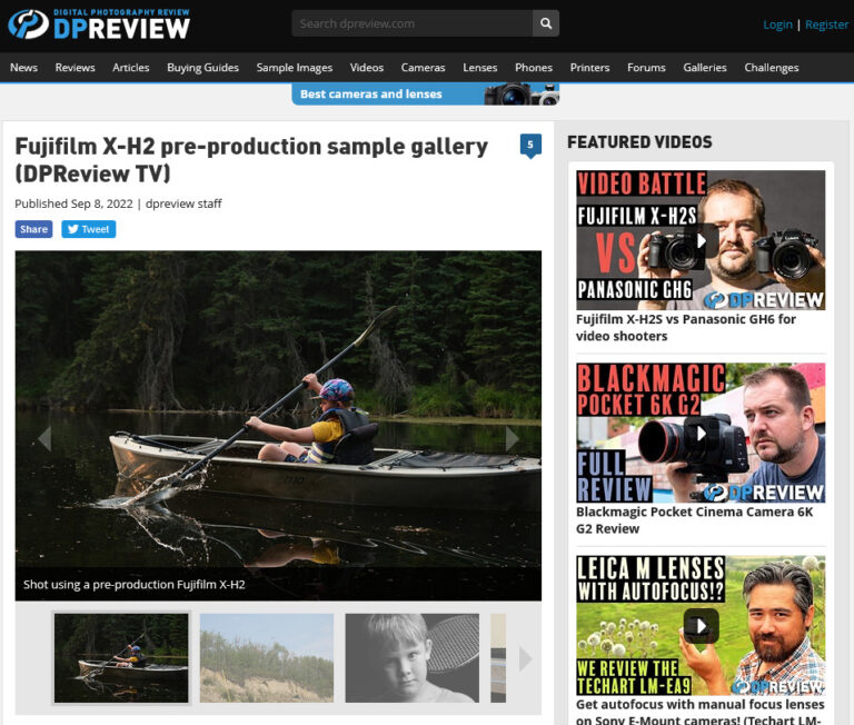 DPReviewがX-H2のサンプルギャラリーを公開 - とるなら