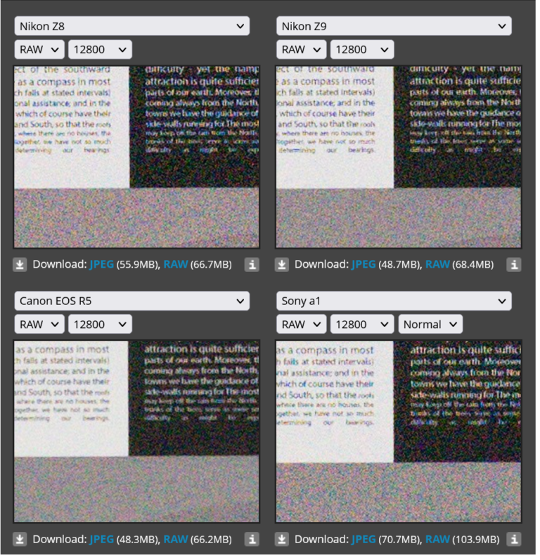 DPReviewがニコン「Z 8」のISO感度別サンプルを比較ツールに追加 - とるなら
