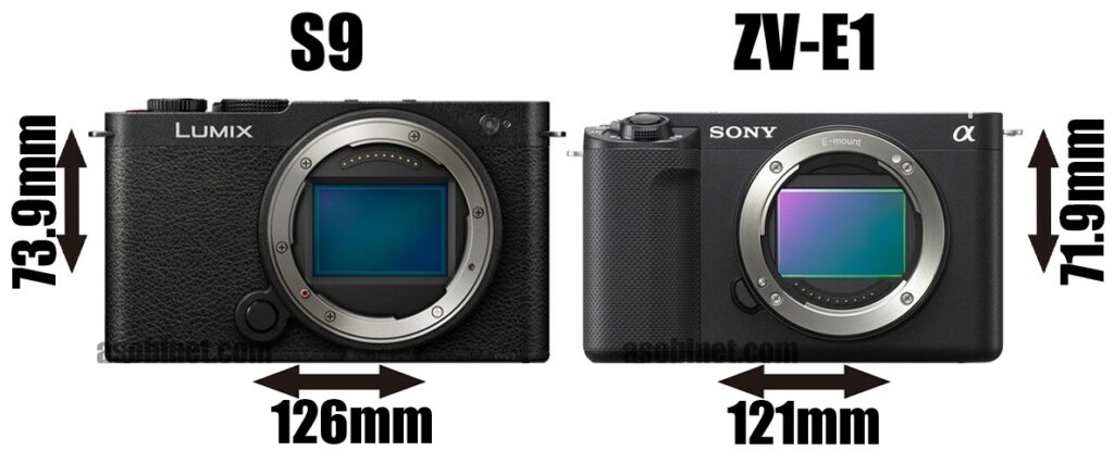 「LUMIX S9」と「ZV-E1」の外観やスペックの違い - とるなら