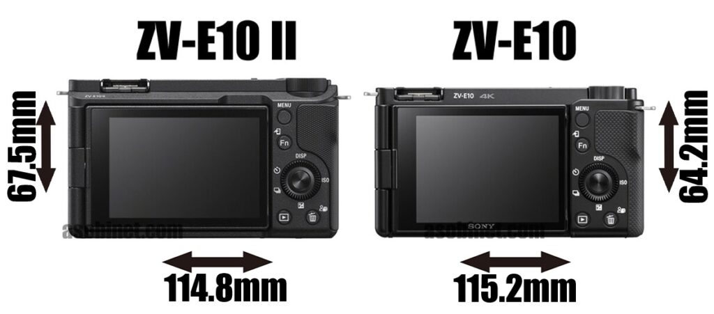 「ZV-E10 II」と「ZV-E10」の外観やスペックの違い - とるなら