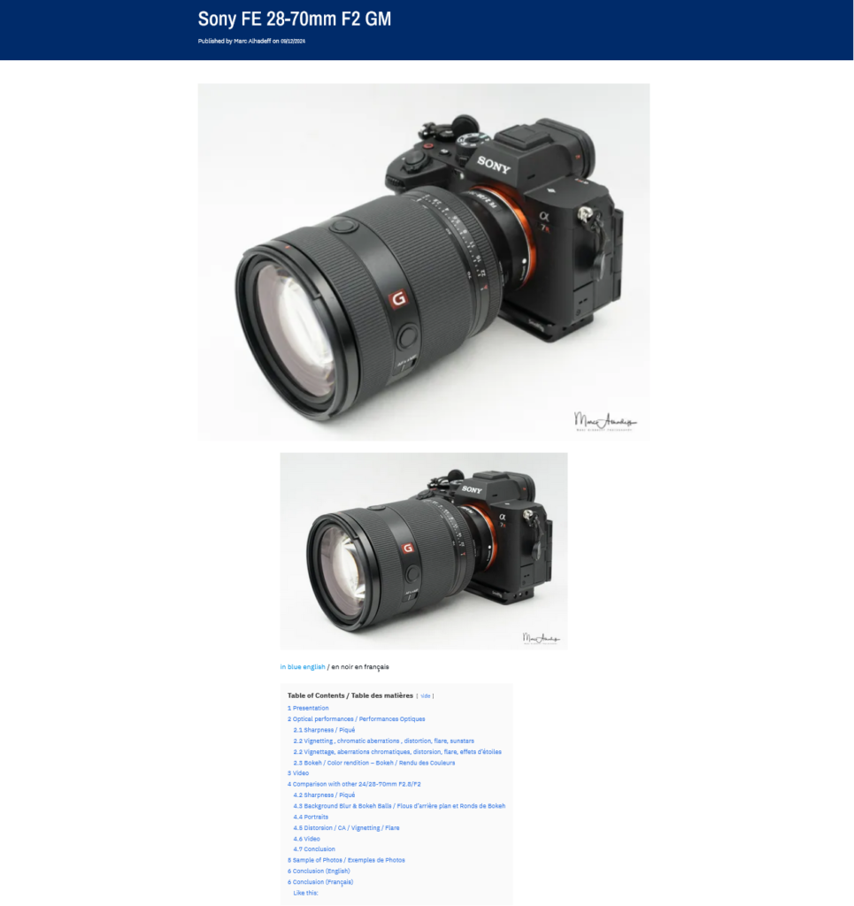 FE 28-70mm F2 GM 驚くほど軽い開放F2の傑作ズームレンズ - とるなら