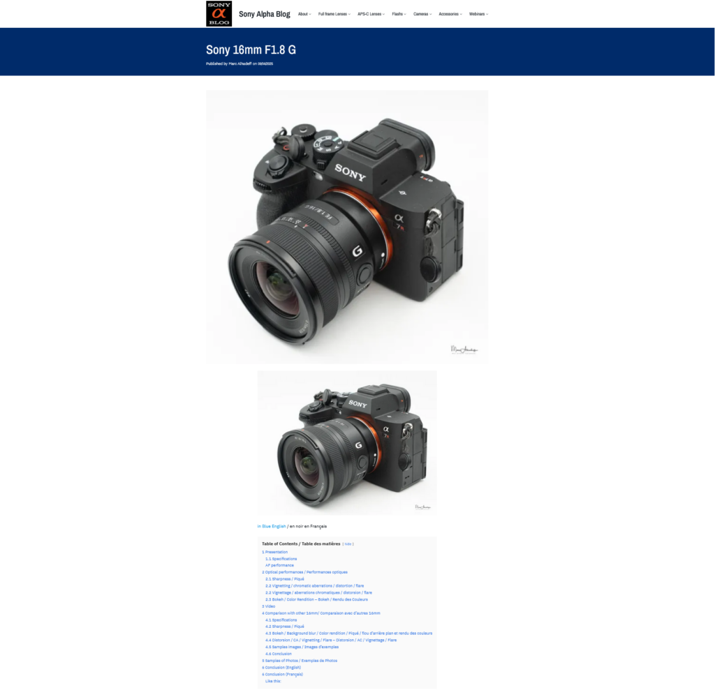 Sony info - とるなら