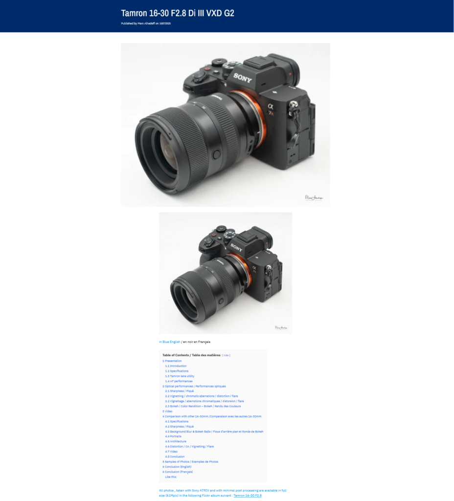 Sony info - とるなら